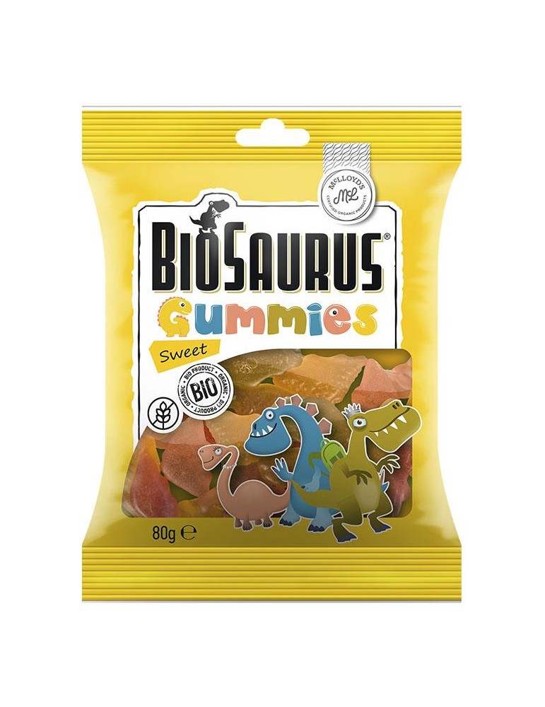Gomas Doces Biosaurus BIO Mclloyd´s 80g